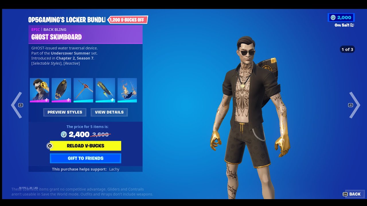 Fortnite Item Shop *NEW* TOP5GAMING'S LOCKER BUNDLE! (11th June,2023 ...