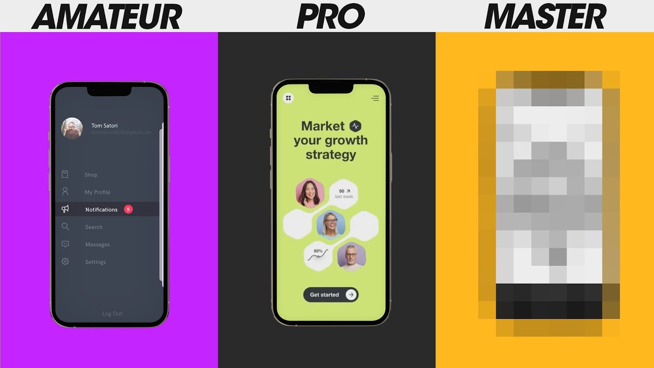 Amateur / Pro / Master: Graphic Design (Shocking Differences) - YouTube