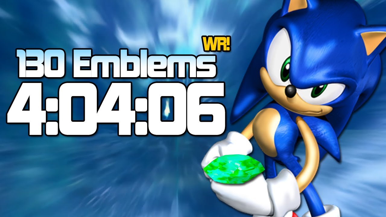 Sonic Adventure DX : 130 Emblems Speedrun in 4:04:06 IGT - YouTube