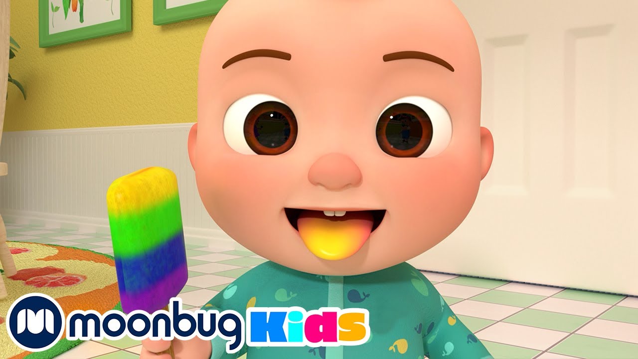 The Colors Song (with Popsicles) | @CoComelon | Kids Cartoons | MOONBUG ...