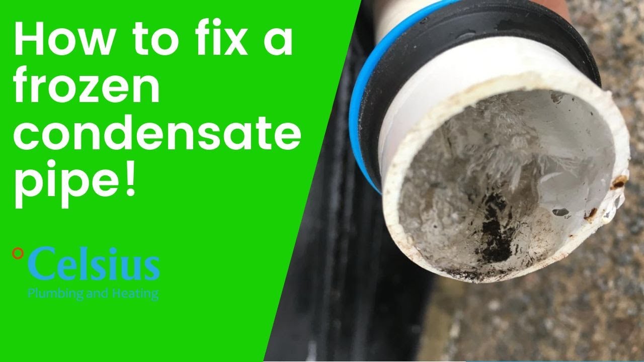 Frozen Condensate Pipe Hack - DIY Winter Plumbing Tips & Tricks - YouTube