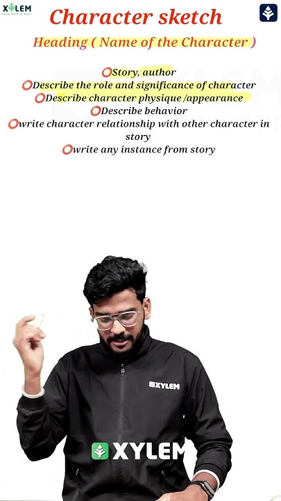 Character Sketch പഠിക്കാം ഒരു മിനുട്ടിൽ Xylem Class 8 Youtube