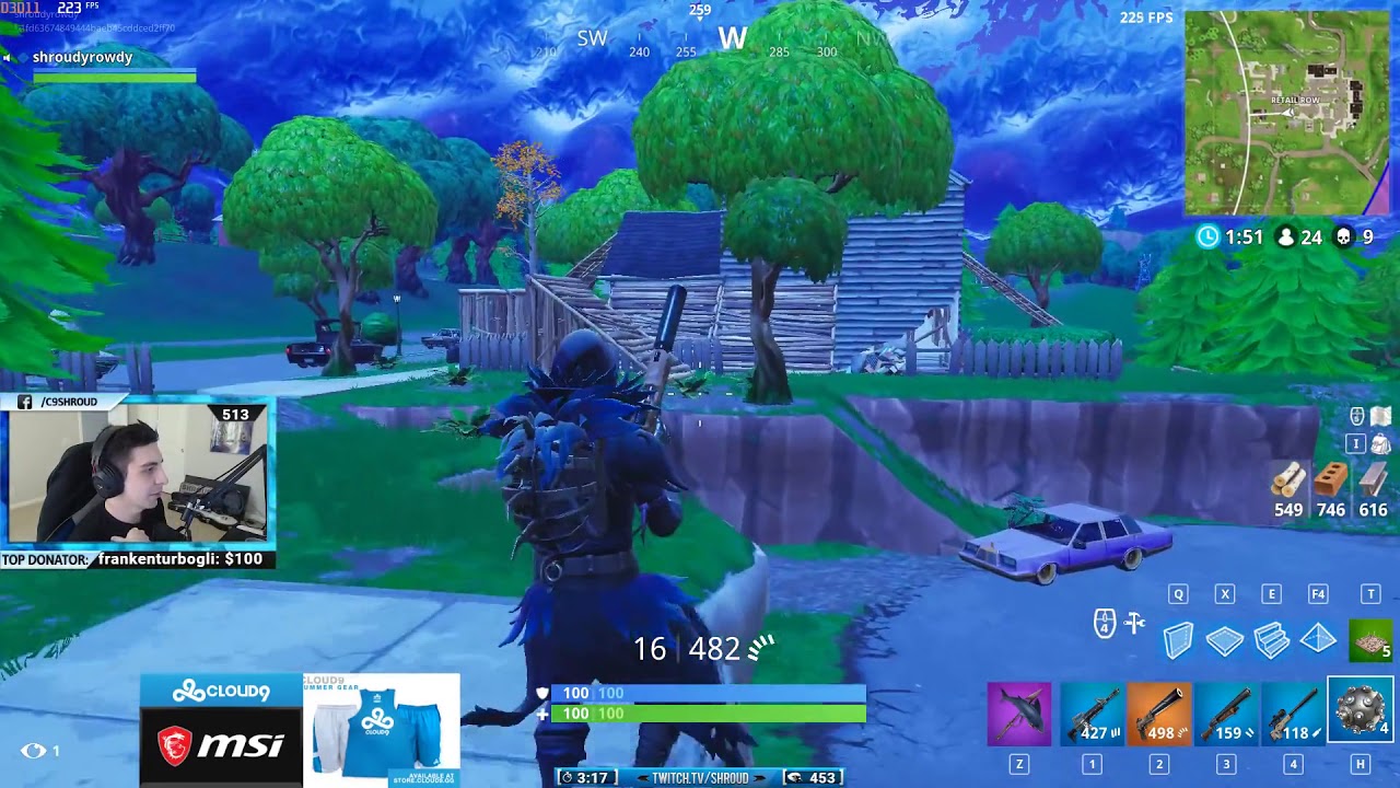 Shroud fortnite WIN April 9 - YouTube