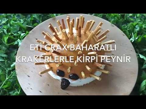 ETİ CRAX BAHARATLI KRAKER İLE KİRPİ PEYNİR