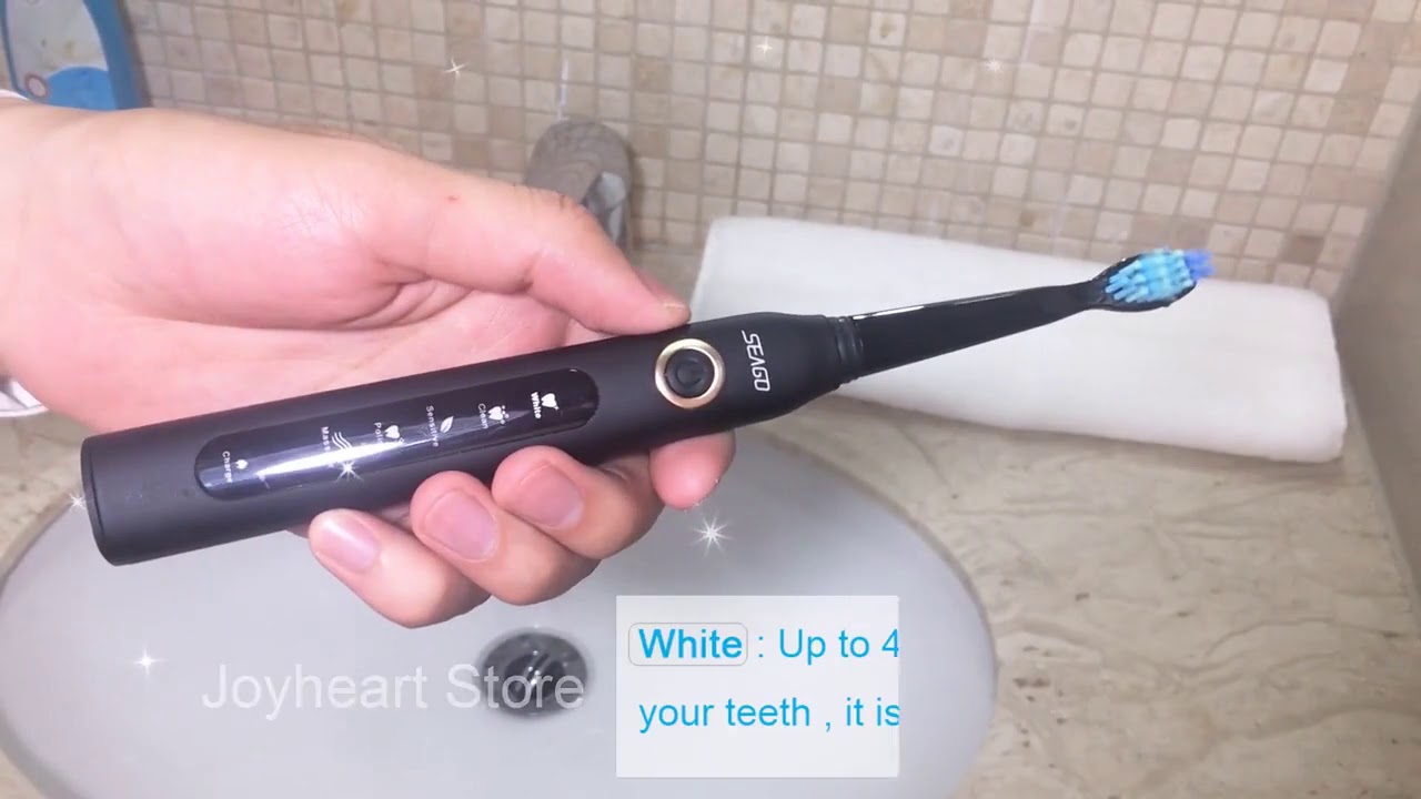 Electric Toothbrush Sonic Wave Rechargeable Top Quality Smart Chip ...