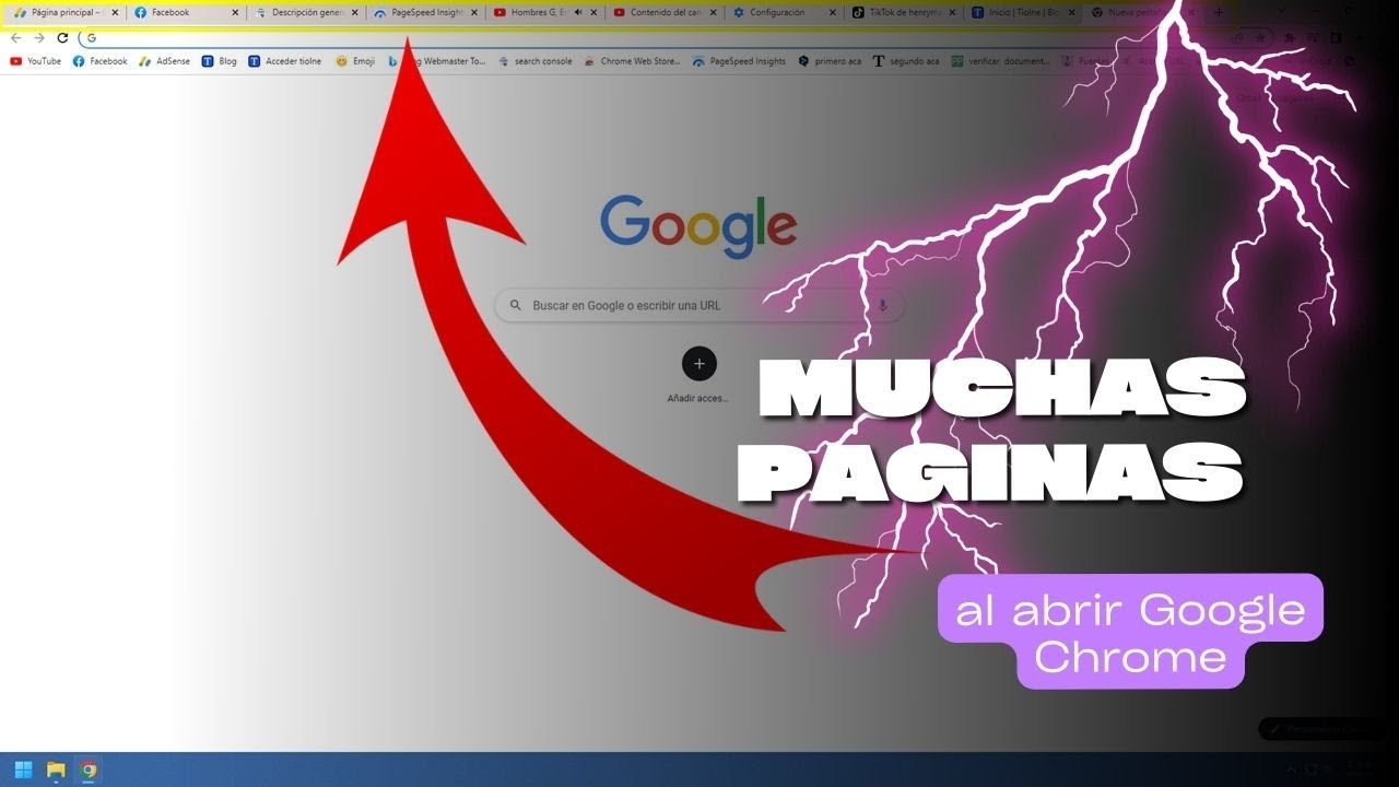 🤔 Porque Al Abrir Google Chrome Se abren Tantas Pestañas O Paginas (2024) Abrir conjunto de ...