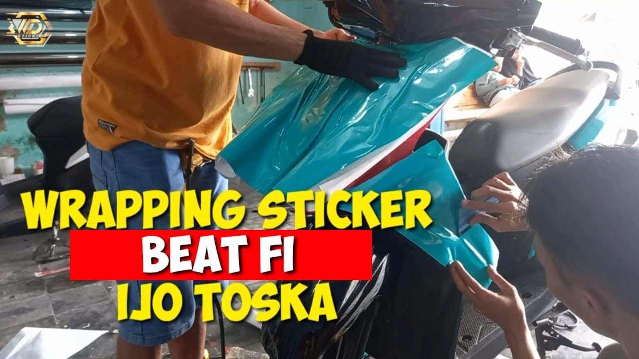 HONDA BEAT FI || PASANG STIKER SKOTLET IJO TOSKA - YouTube