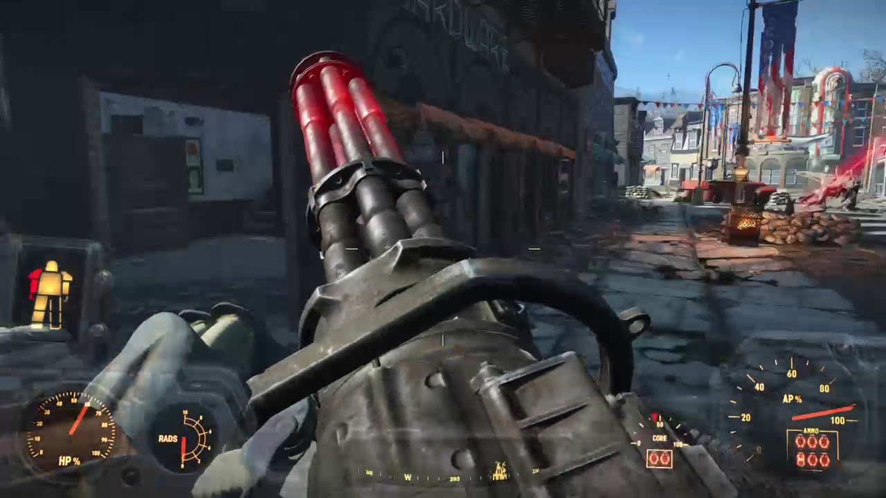 How to kill a big lizard in Fallout 4 - YouTube