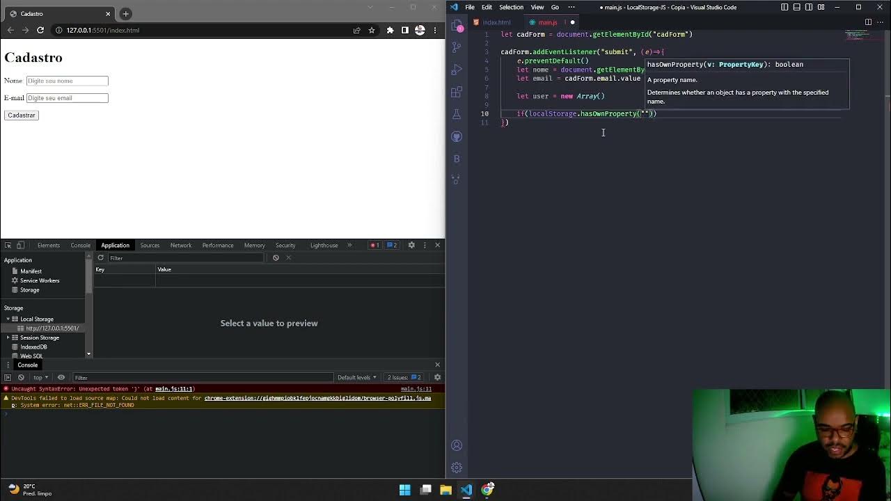Salvando Dados No Localstorage Com Javascript Youtube 9371