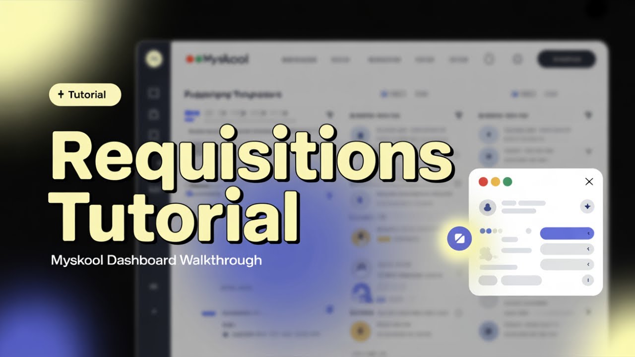 MySkool - Requisitions Tutorial | English - YouTube