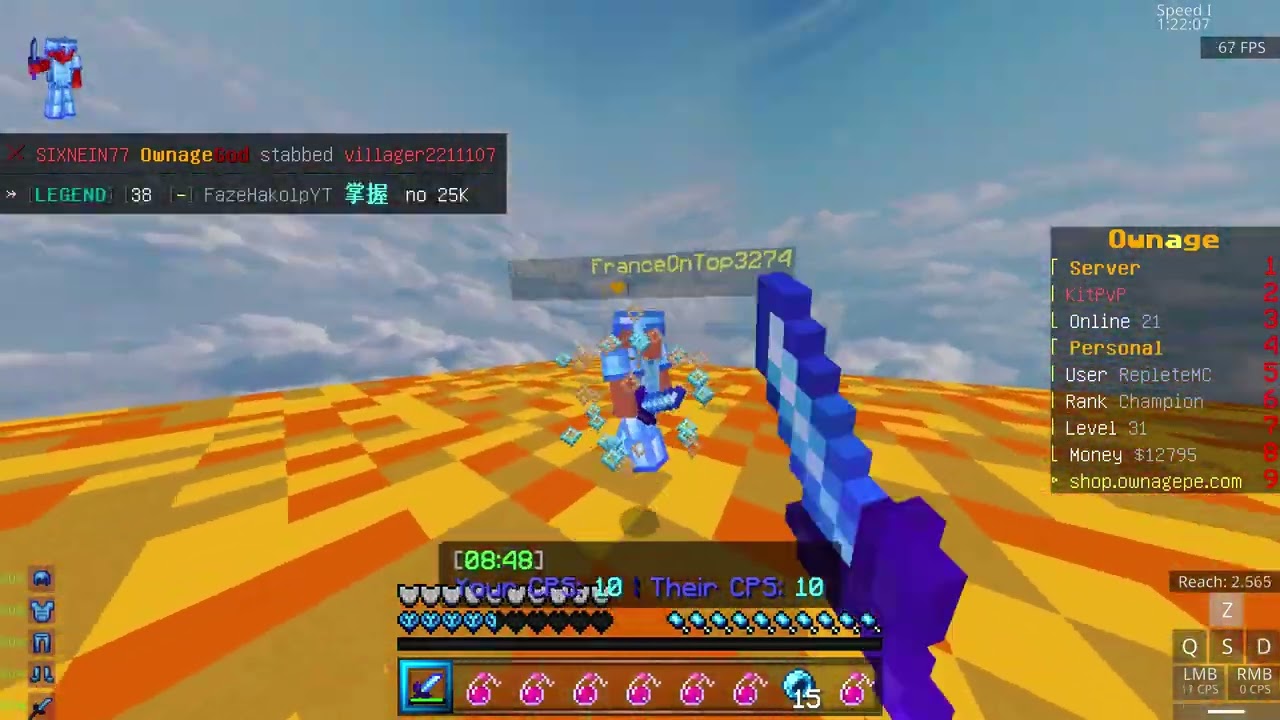 RepleteMC vs Lmao2easy "duel nodebuff" ownagepe.com - YouTube