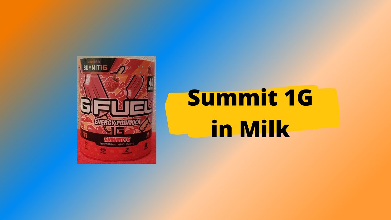 Summit 1G Gfuel in Milk Review - YouTube