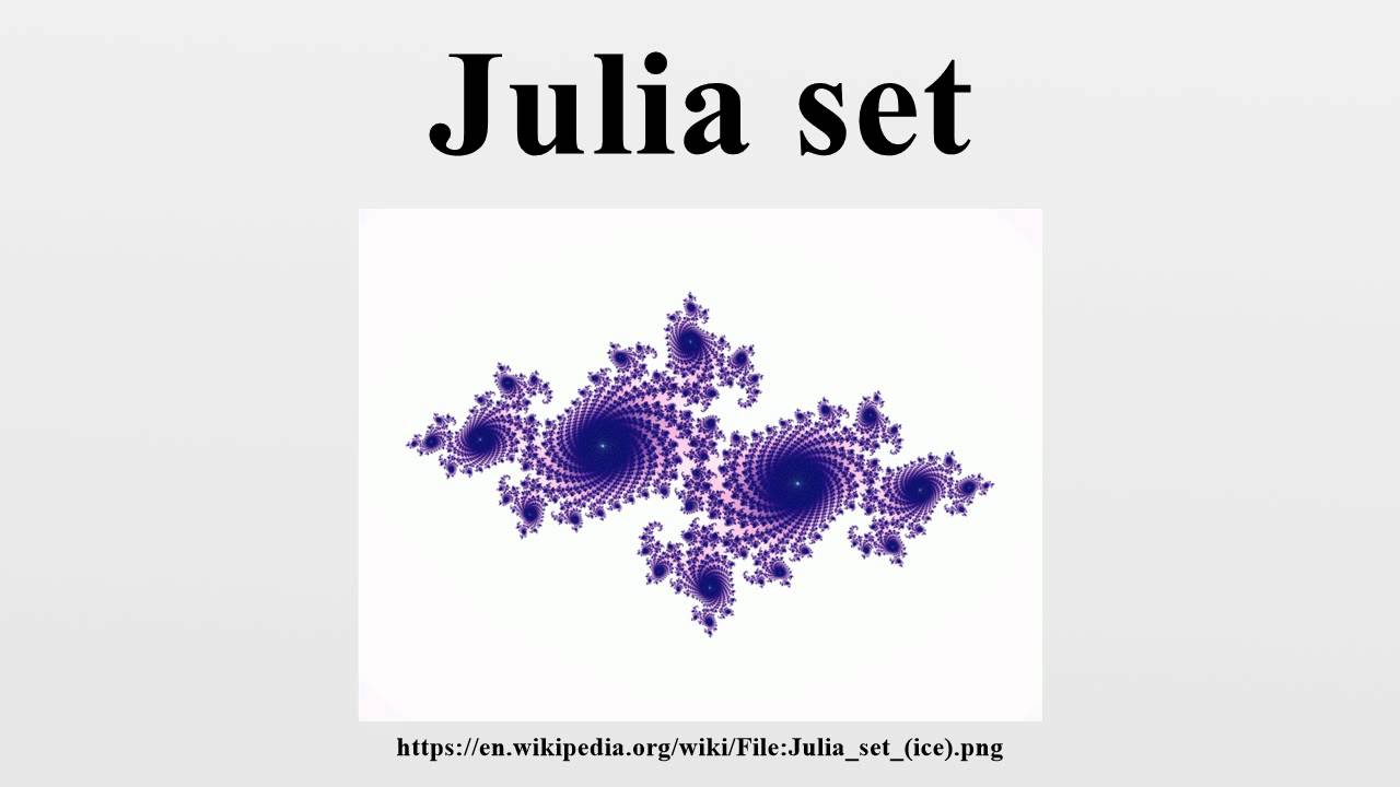 Julia set - YouTube