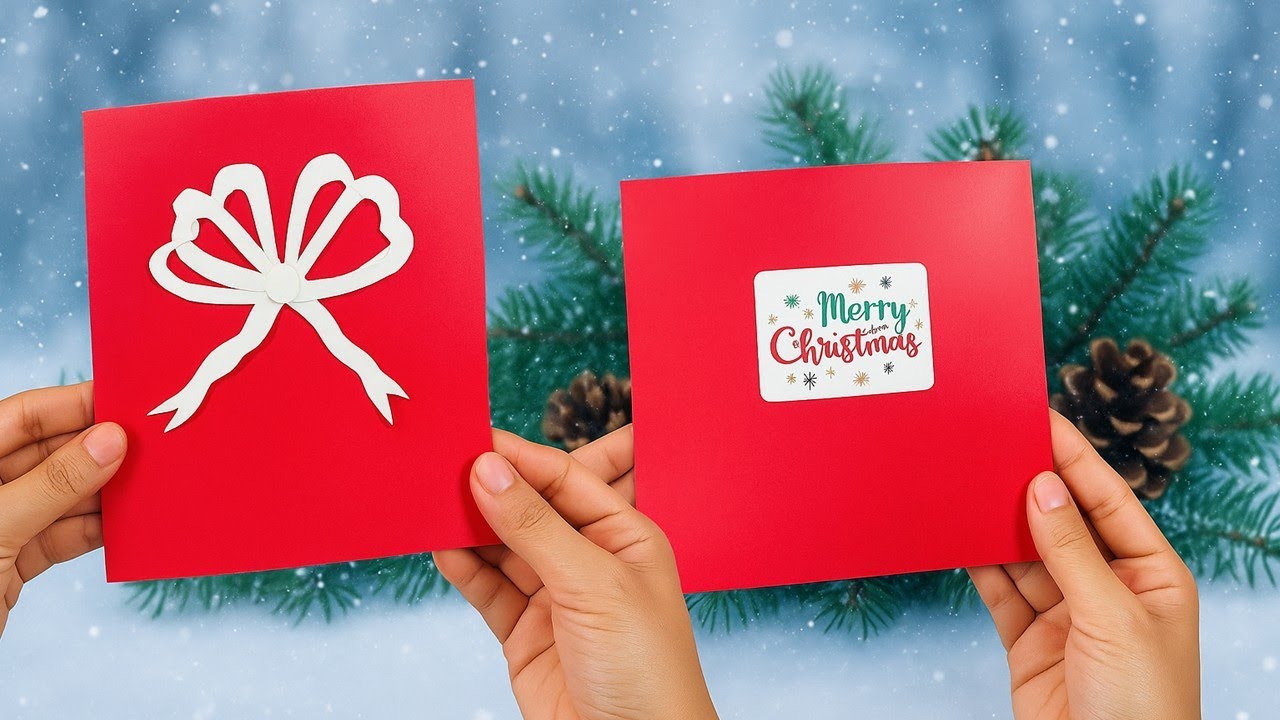 2 Christmas Pop-Up Card Ideas 🎄 | Easy DIY Christmas Card Tutorial | DG Handmade - YouTube