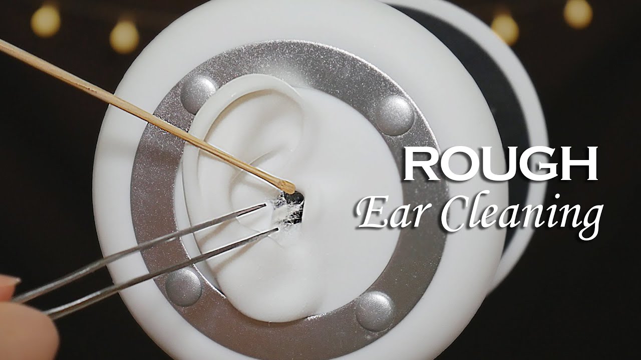 [ASMR] 귓속 바스락 귀지 귀청소 / ROUGH Ear Cleaning with Scraping (No Talking ...