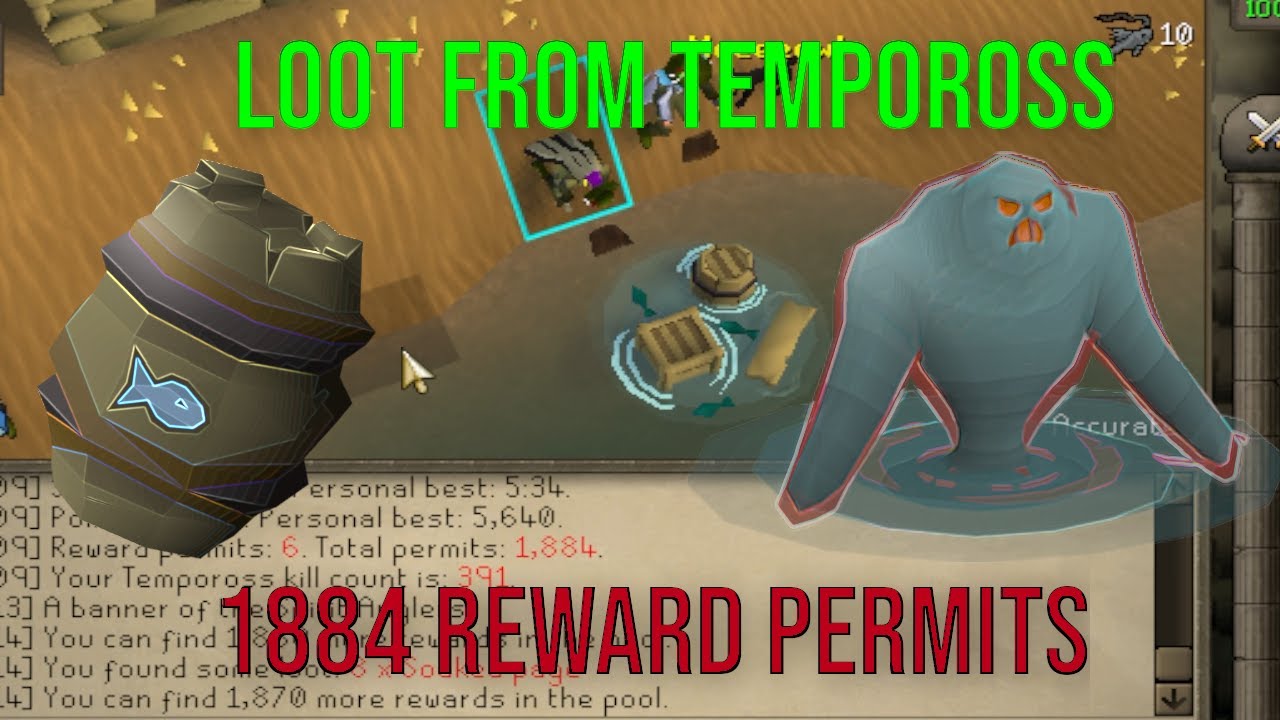 Loot from 40 Hours at Tempoross, 45-82 Fishing - YouTube