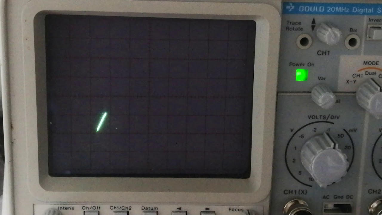 Analog simulation of a bouncing ball - YouTube