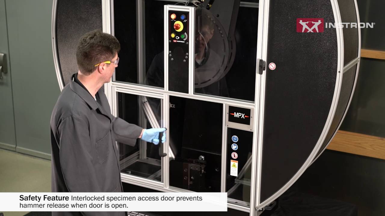 Charpy Testing on Instron® MPX Motorized Pendulum Impact Tester - YouTube
