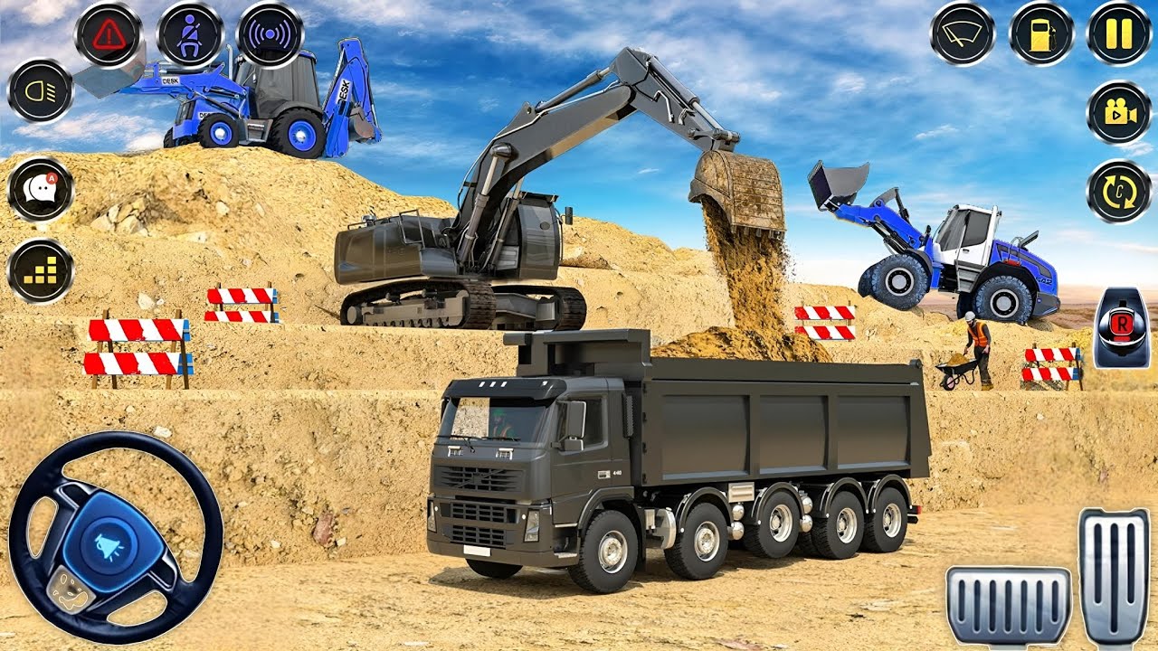 City Road Builder Construction 3D - JCB Highway Road Construction ...