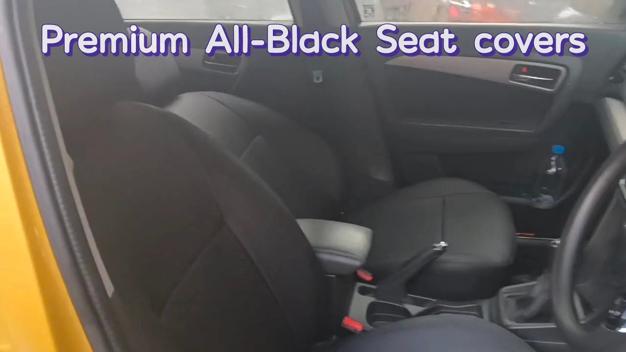 MS BREZZA | BEST All-black seat covers with perfect fitment | KONARK'S ...