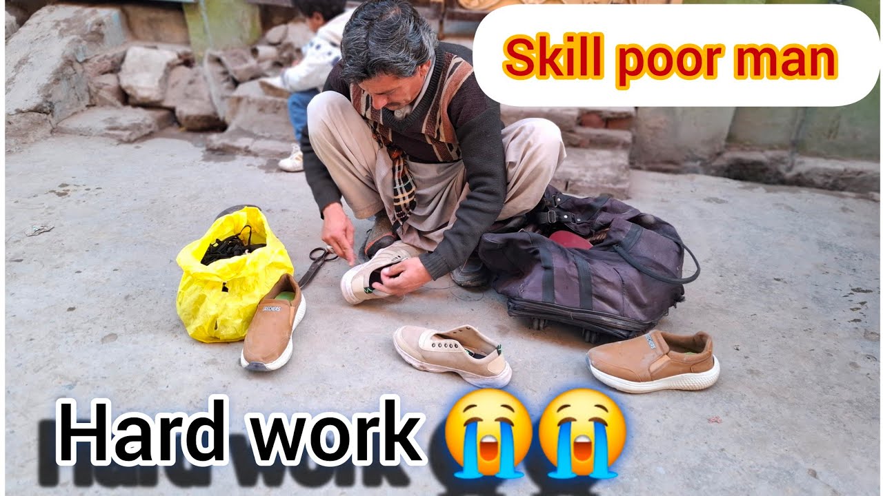 hard work shoes stich skill phtan | my first vlog 2025 - YouTube