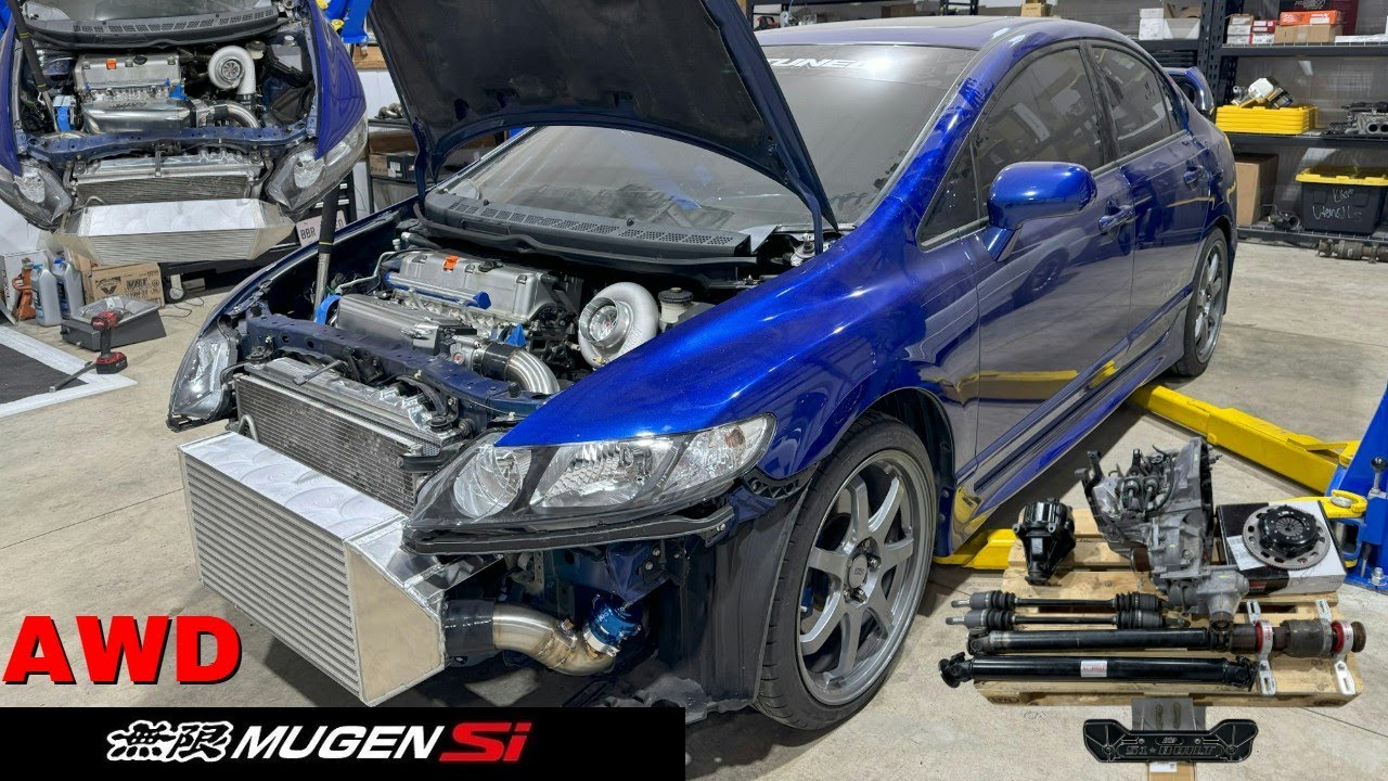 2008 Mugen Civic Si AWD Build: Full Walkthrough on how to AWD - YouTube