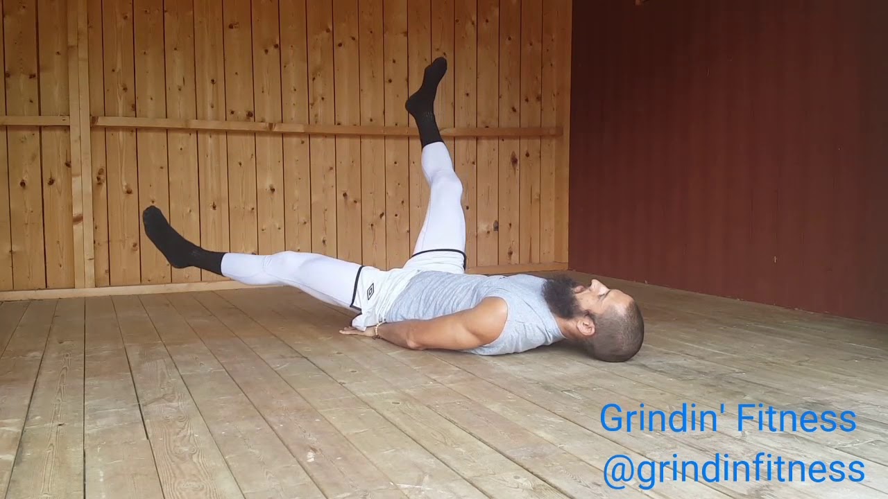 Lying flutter kicks-- large, feet apart - YouTube