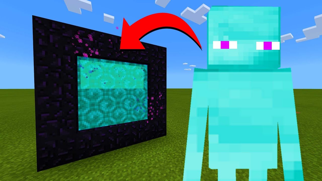 How To Make A Portal To The Diamond Enderman Dimension in Minecraft ...