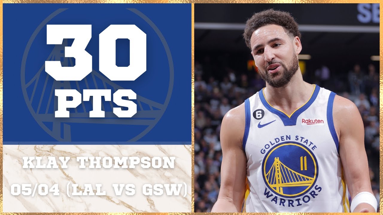 Klay Thompson Full Game Highlights | May 4 | Lakers vs Warriors Game 2 ...