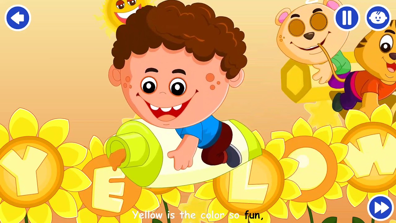 Kids songs , Color song - Yellow , nursery Rhymes - YouTube