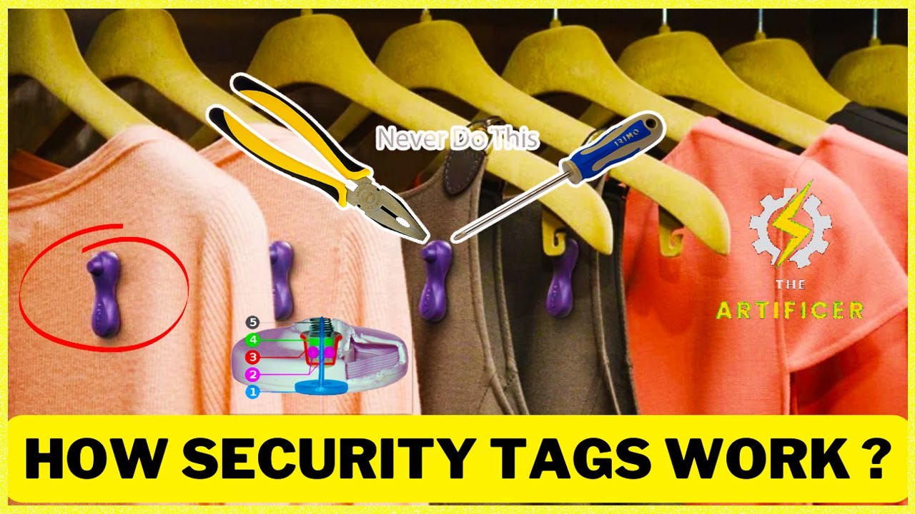 Why these plastic security tags are hard to remove. How to remove ...