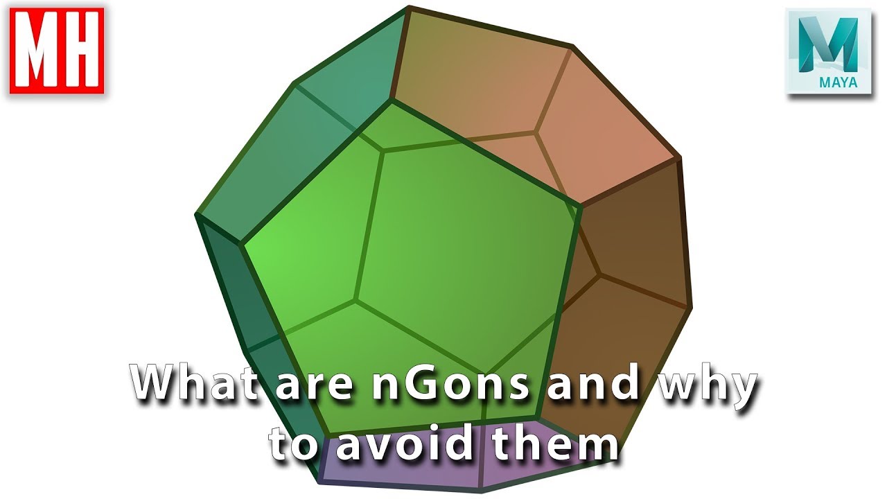 Maya 2019 tutorial : What are nGons and why to avoid them ? ( BEGINNER ...