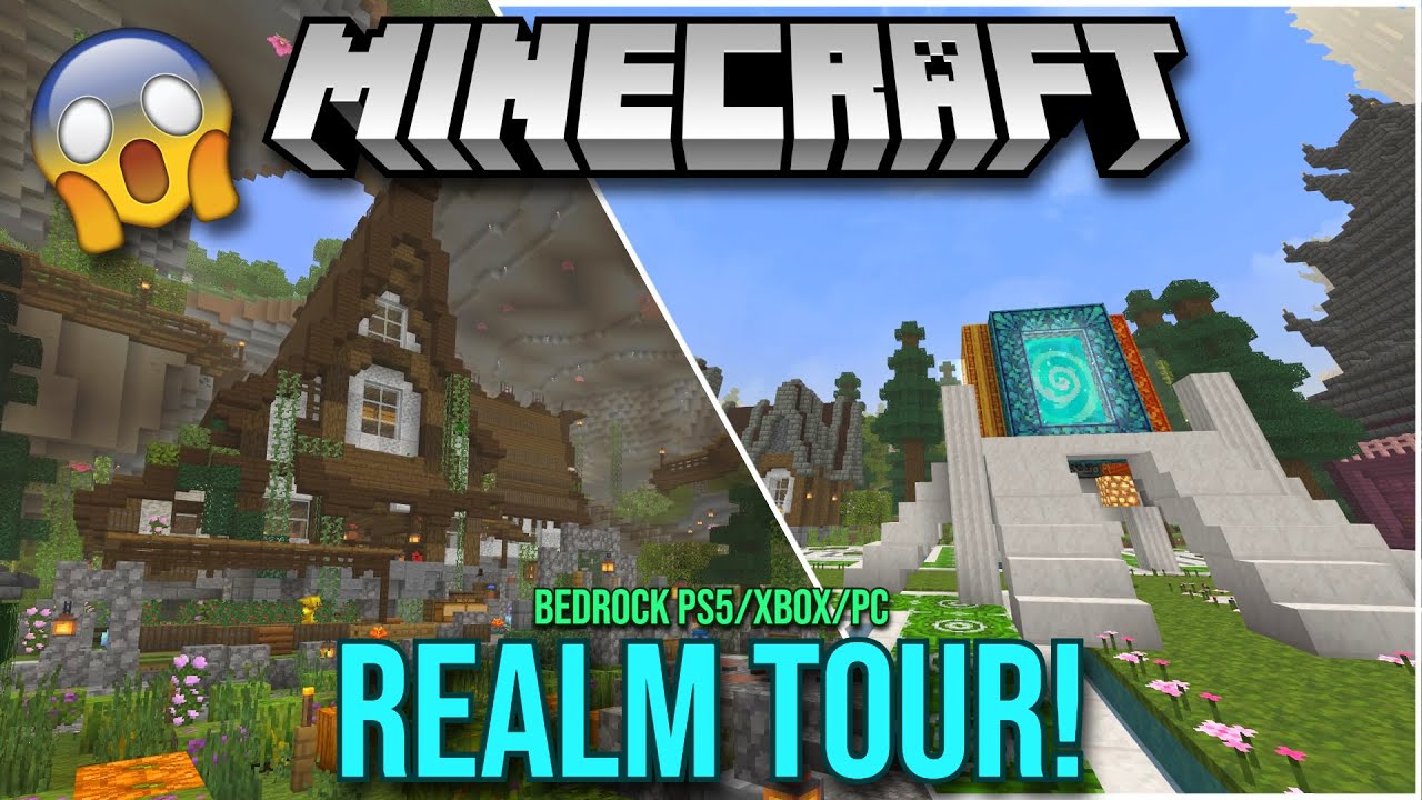 Explore the Enormous Minecraft SMP Realm! ( Ps5 Realm Tour ) - YouTube