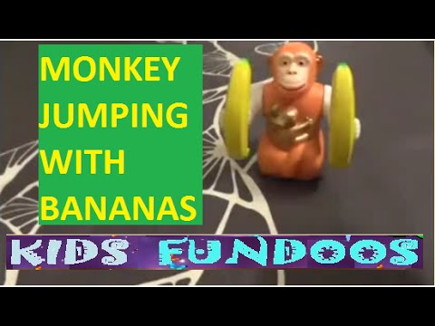 Monkey Jumping with Bananas - Crazy Toy - YouTube
