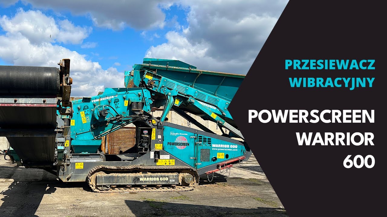 Powerscreen Warrior 600: jak działa przesiewacz wibracyjny? - YouTube