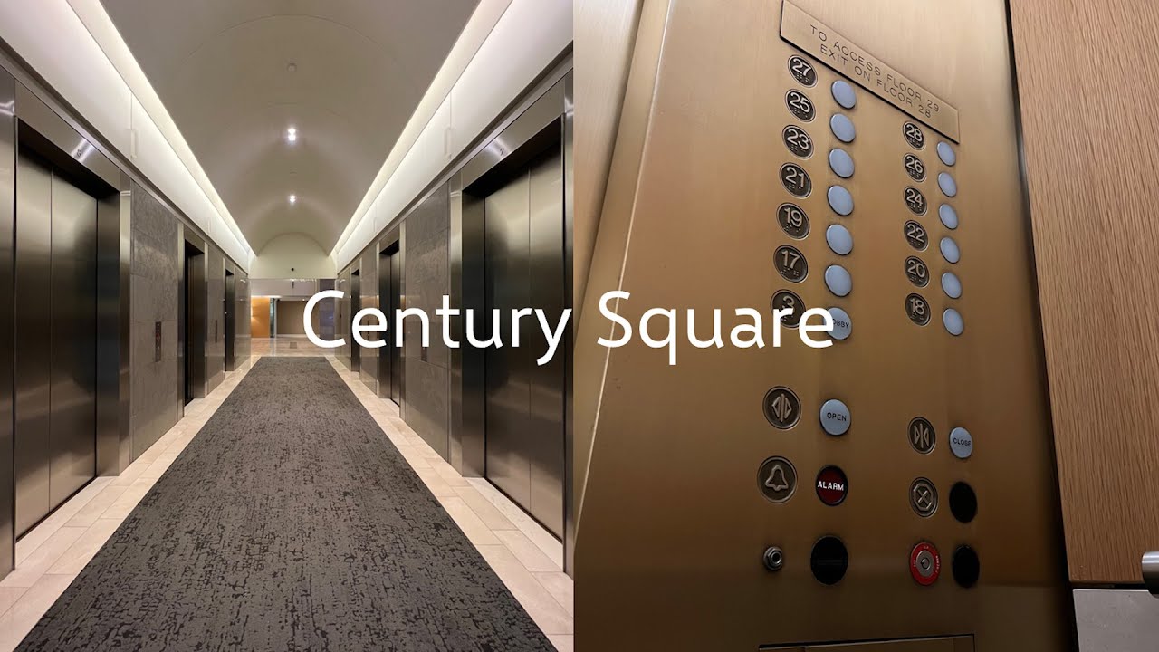 Nice Fujitec Traction Elevators - Century Square - Seattle, WA - YouTube