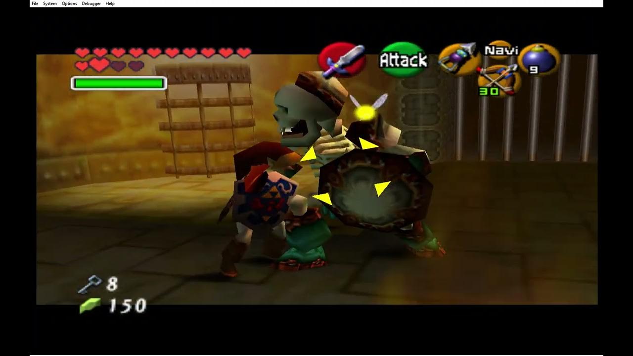 Oot. Unused Help Me text from Zelda during castle escape with added Fade command - YouTube