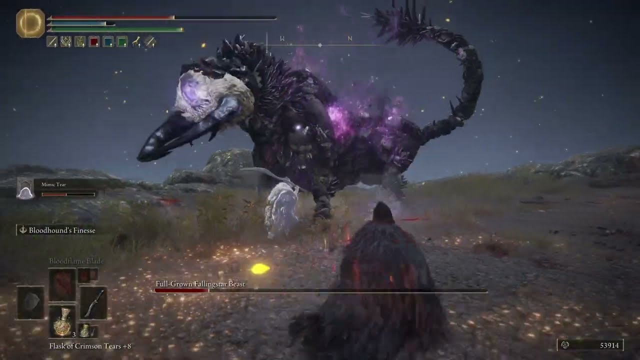 ELDEN RING - Full-Grown Falling Star Beast - YouTube