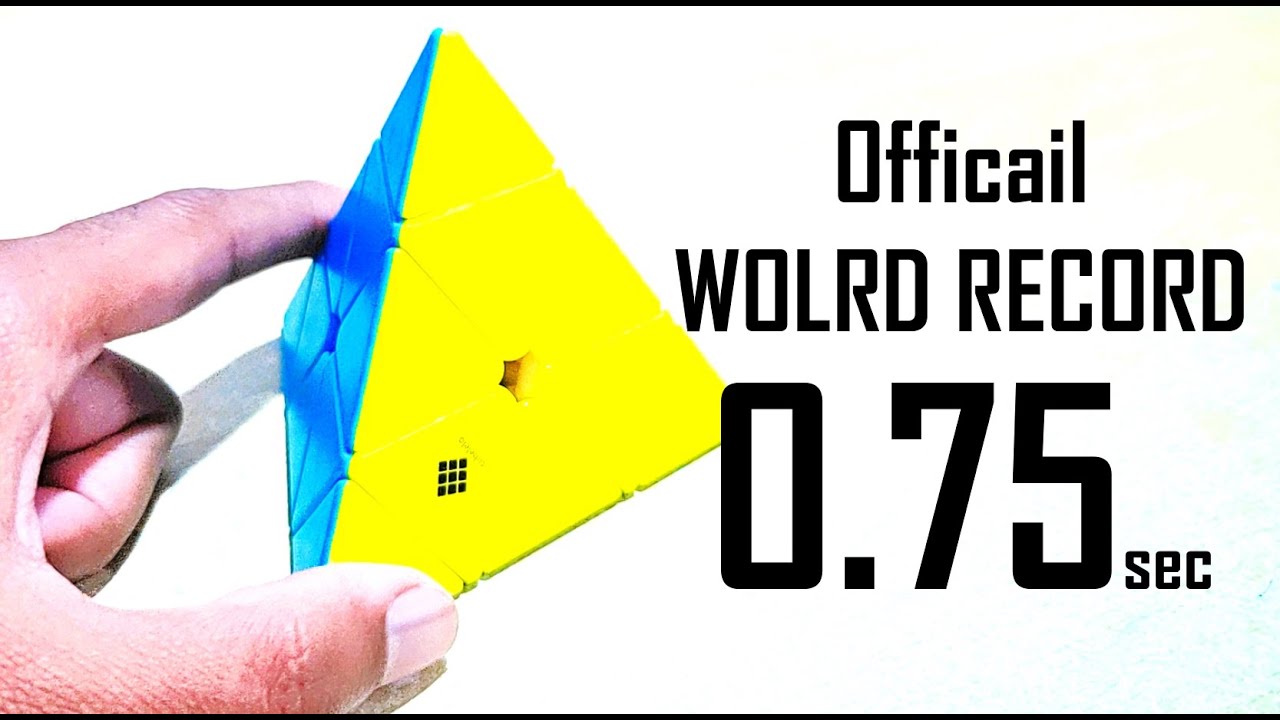 Pyraminx 0.75 Officail World Record Reconstruction by Elijah Brown ...