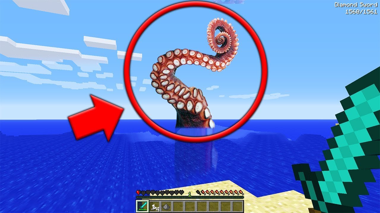 We were ATTACKED by a GIANT TENTACLE MONSTER in Minecraft... (Minecraft SCP Seed) - YouTube
