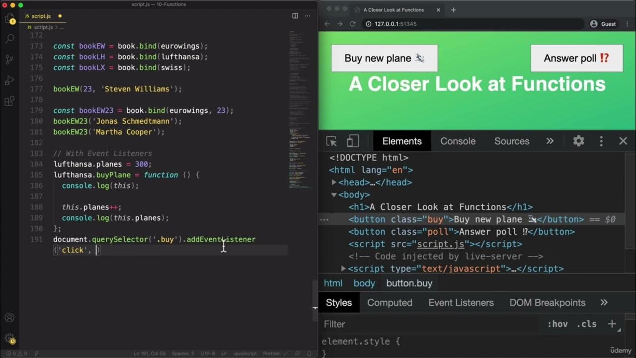 A Closer Look at Functions Part-2 | Section - 10 | JavaScript Course | Jonas Schmedtmann - YouTube