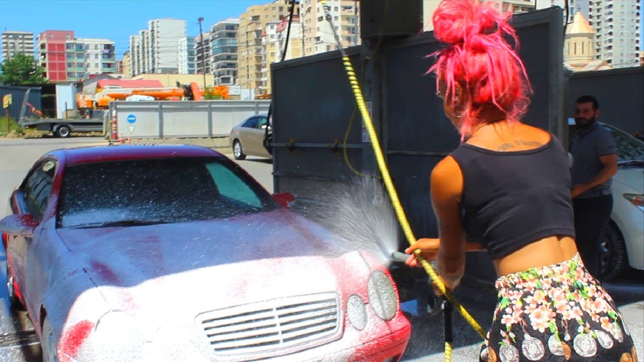 car washing driving review mercedes CLK 320 Coupe - YouTube