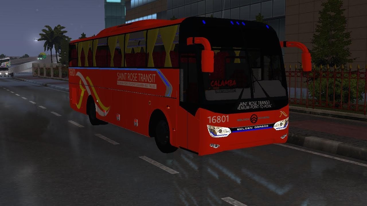 Bussid Mod Saint Rose Transit Golden Dragon XML6102 Splendour - YouTube
