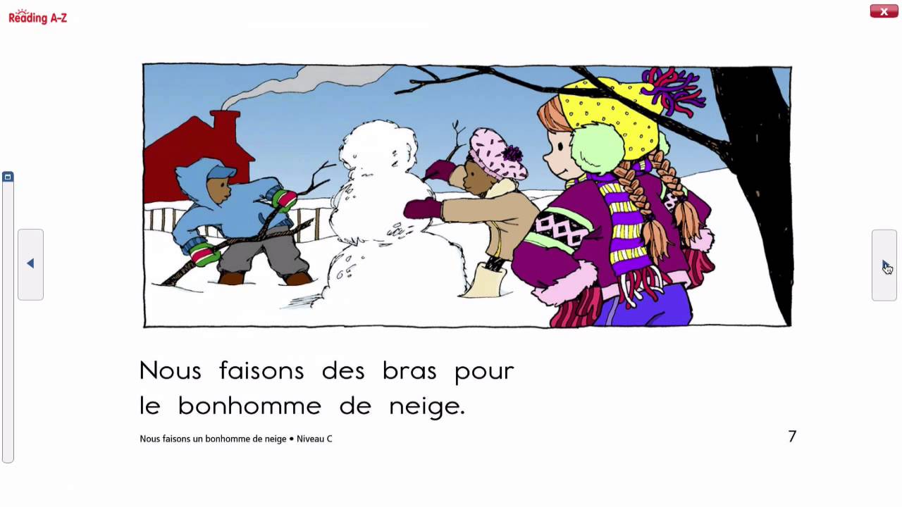 Lecture C - Nous faisons un bonhomme de neige - YouTube