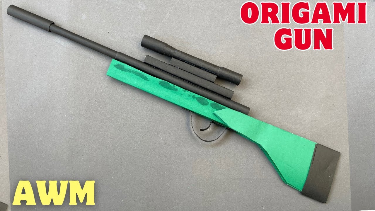 How to make paper AWM gun | easy tutorial - YouTube