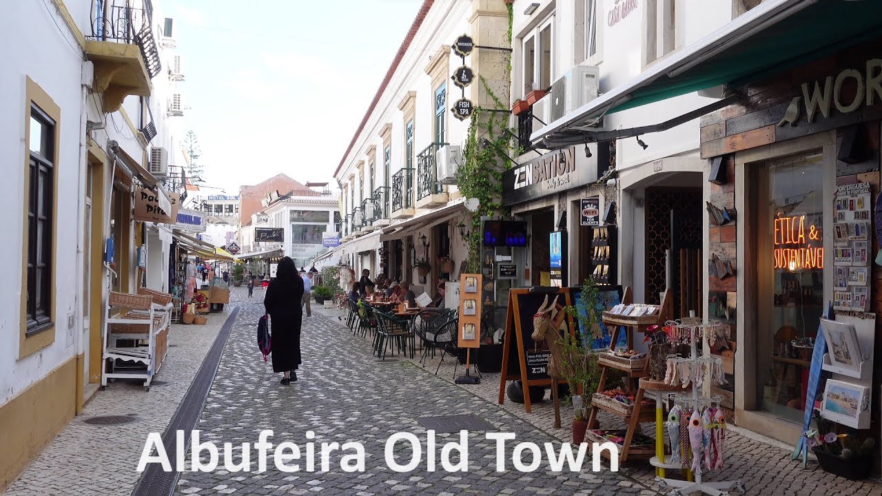 Portugal | Algarve | Albufeira | Albufeira Old Town [4K] - YouTube