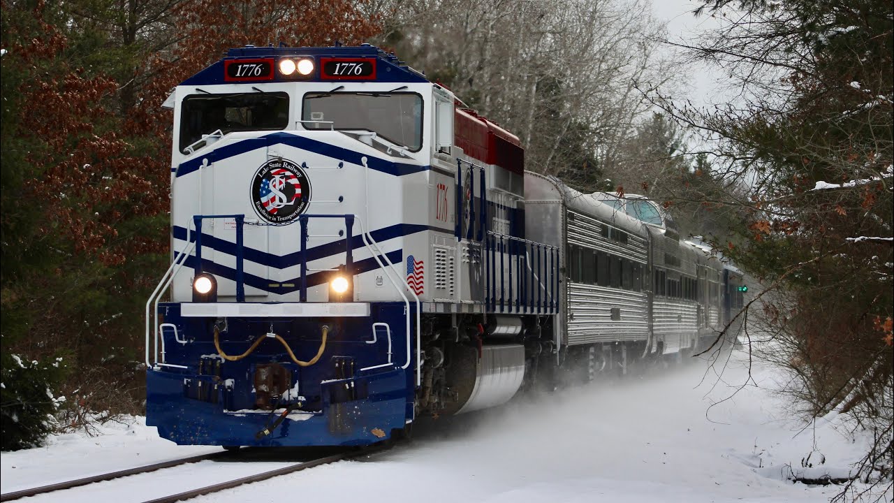 Chasing the LSRC Santa Train 70 miles — Standish, MI - Grayling, MI ...