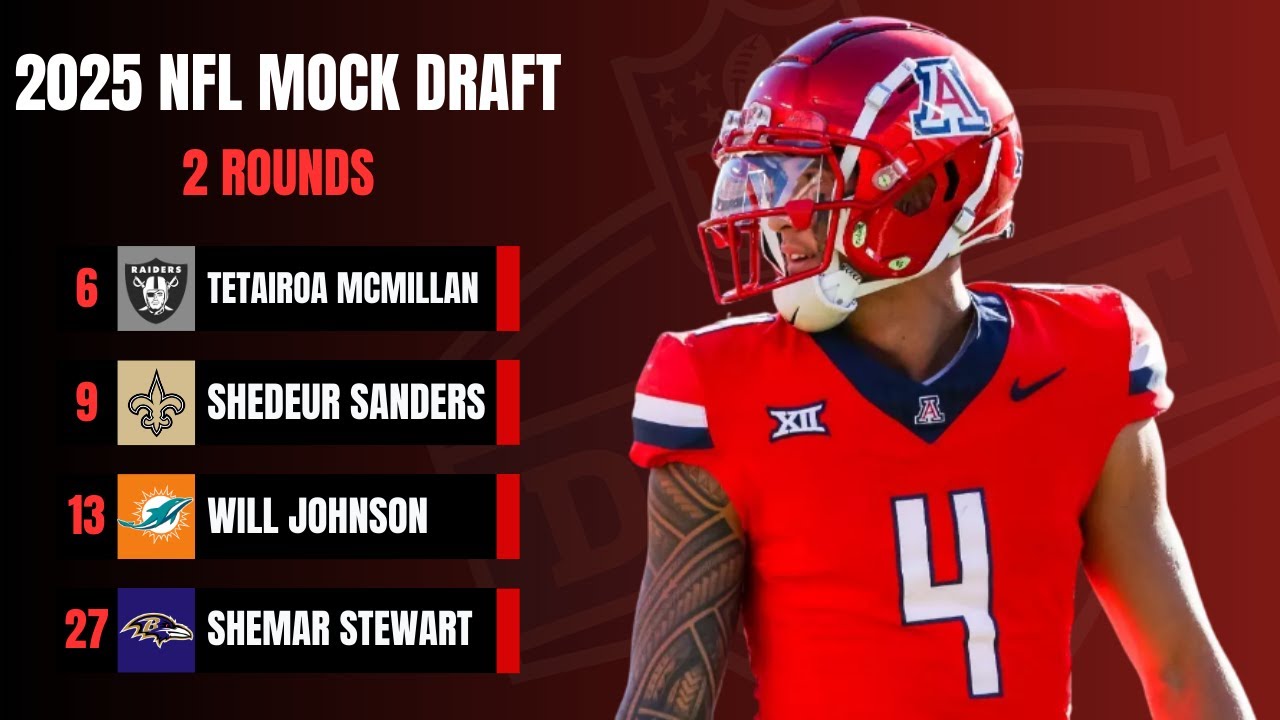 SHOCKING 2-ROUND 2025 NFL Mock Draft! (W/ Broshmo) - YouTube