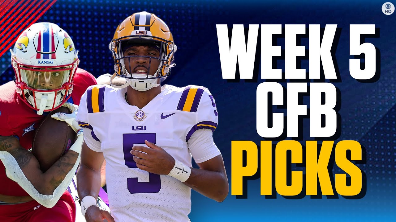 College Football Week 5: FREE EXPERT PICKS, O/U, BEST BETS, PICKS TO ...