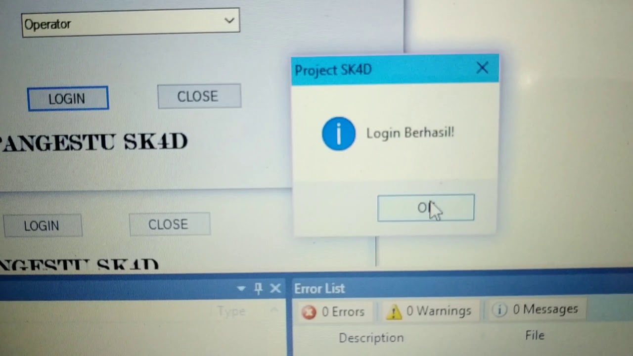 VISUAL BASIC STUDIO 2010 LOGIN MENU DENGAN 3 INPUTAN | QUIZ 1 STMIK ...